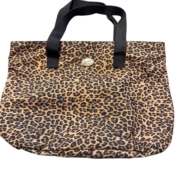 Ricardo Beverly Hills | Bags | Ricardo Beverly Hills Leopard Print Tote With Black Handles And ...